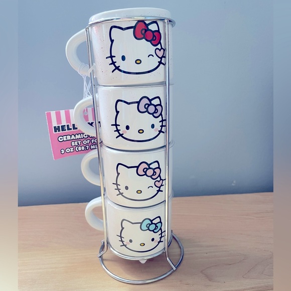 Sanrio | Kitchen | Hello Kitty Sanrio Stackable Ceramic 3oz Espresso ...